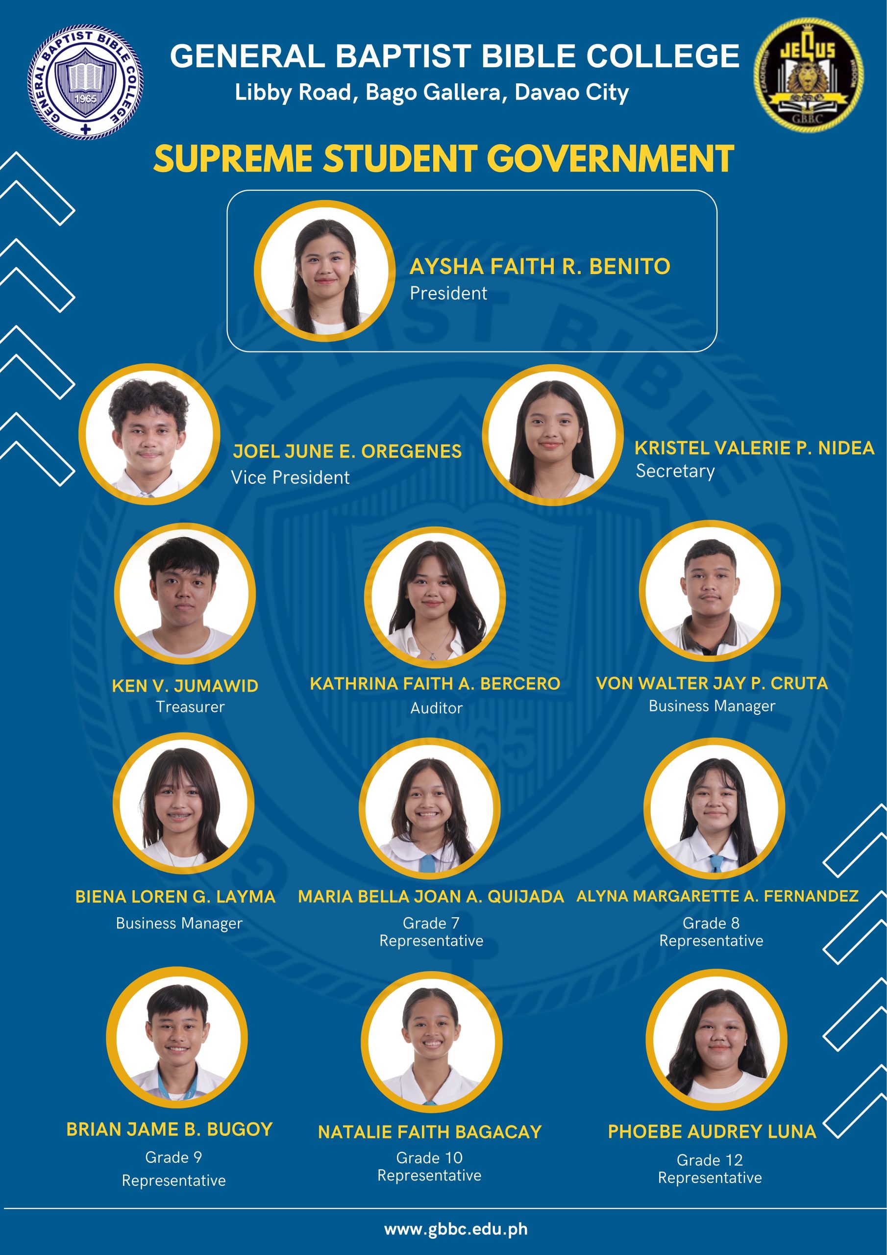 GBBC ELECTS NEW SSG AND SPG LEADERSHIP – General Baptist Bible College